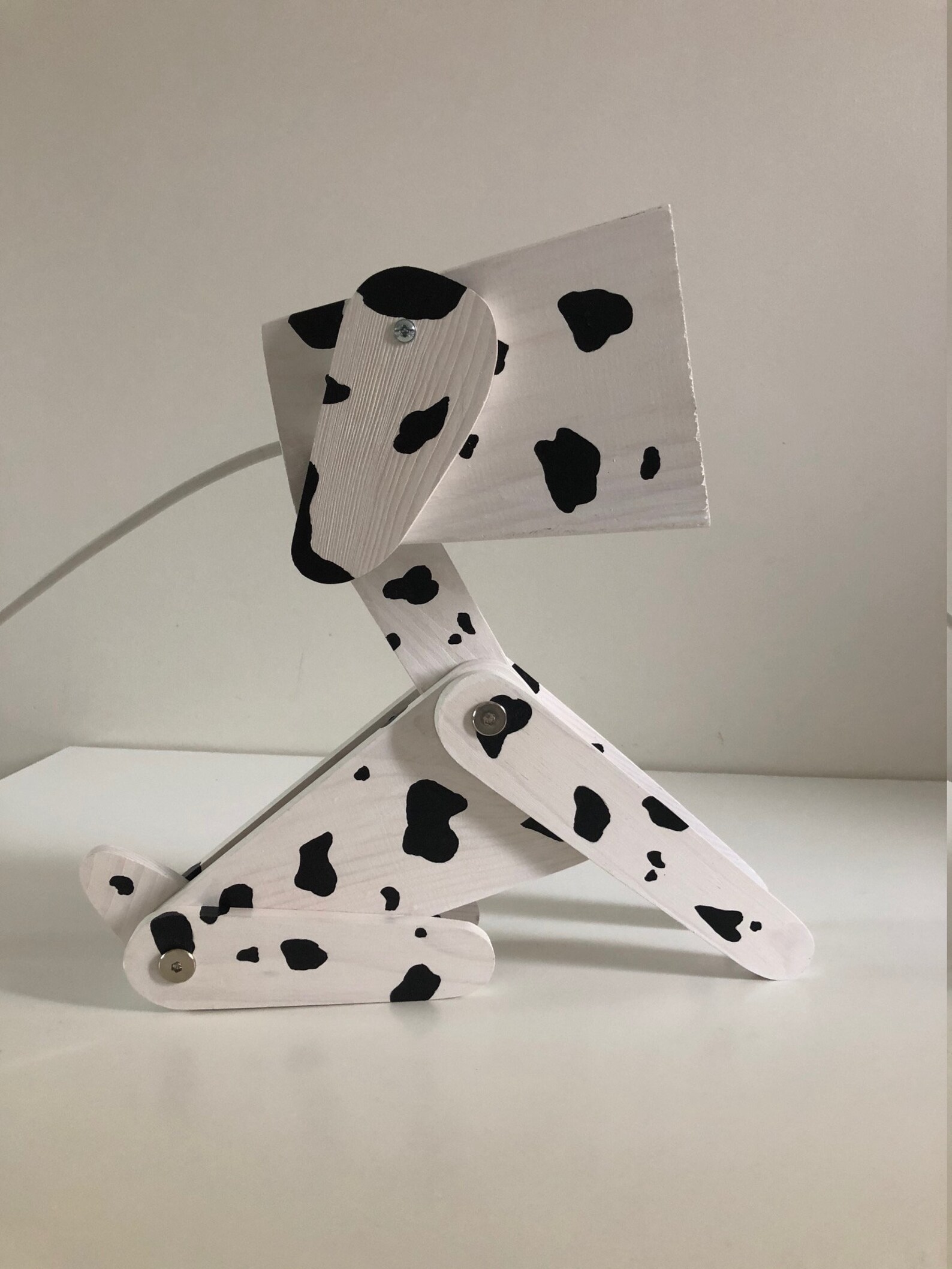 Dalmatian Wooden Dog Desk Table Night Light Lamp - Etsy