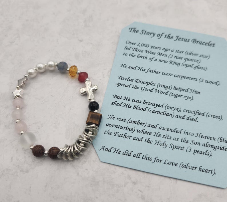 The Story of Jesus Bracelet - Etsy