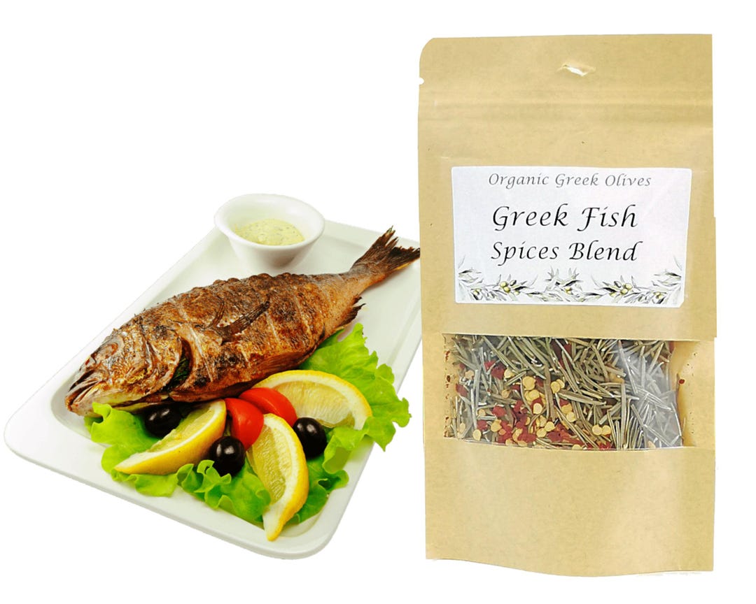 Greek Fish Spice Blend Herbs Seasoning Mix Aromatic Greek Seafood ...