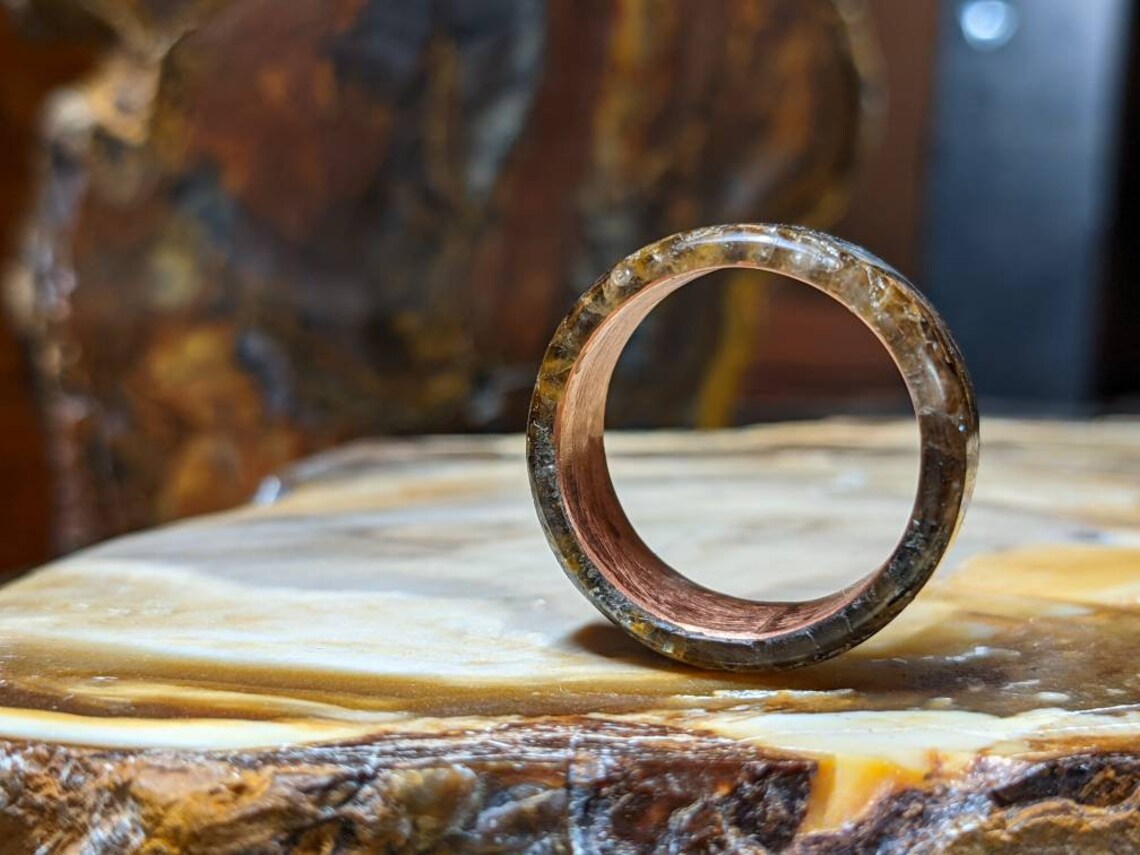 Desert Dream Granite Ring Singular Solid Stone | Etsy