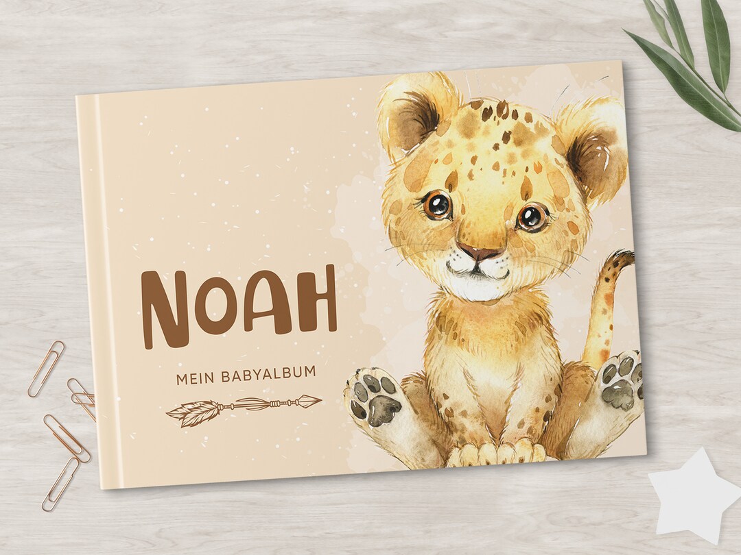 Baby Album - First Baby Year to Fill Out, PERSONALIZABLE, 104 Pages ...