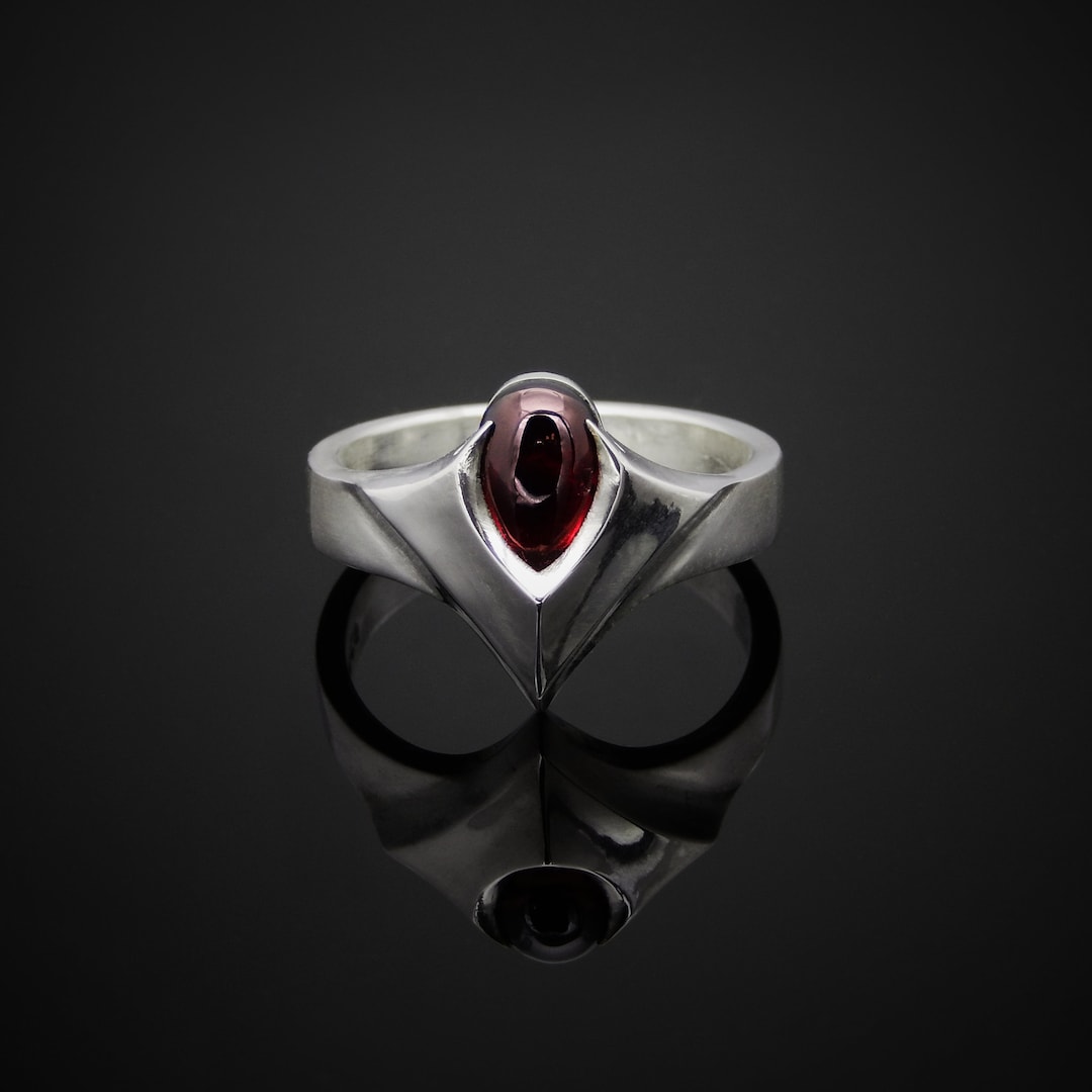Sanguine Vampire Ring Sterling Silver or Gold With Garnet or Onyx ...