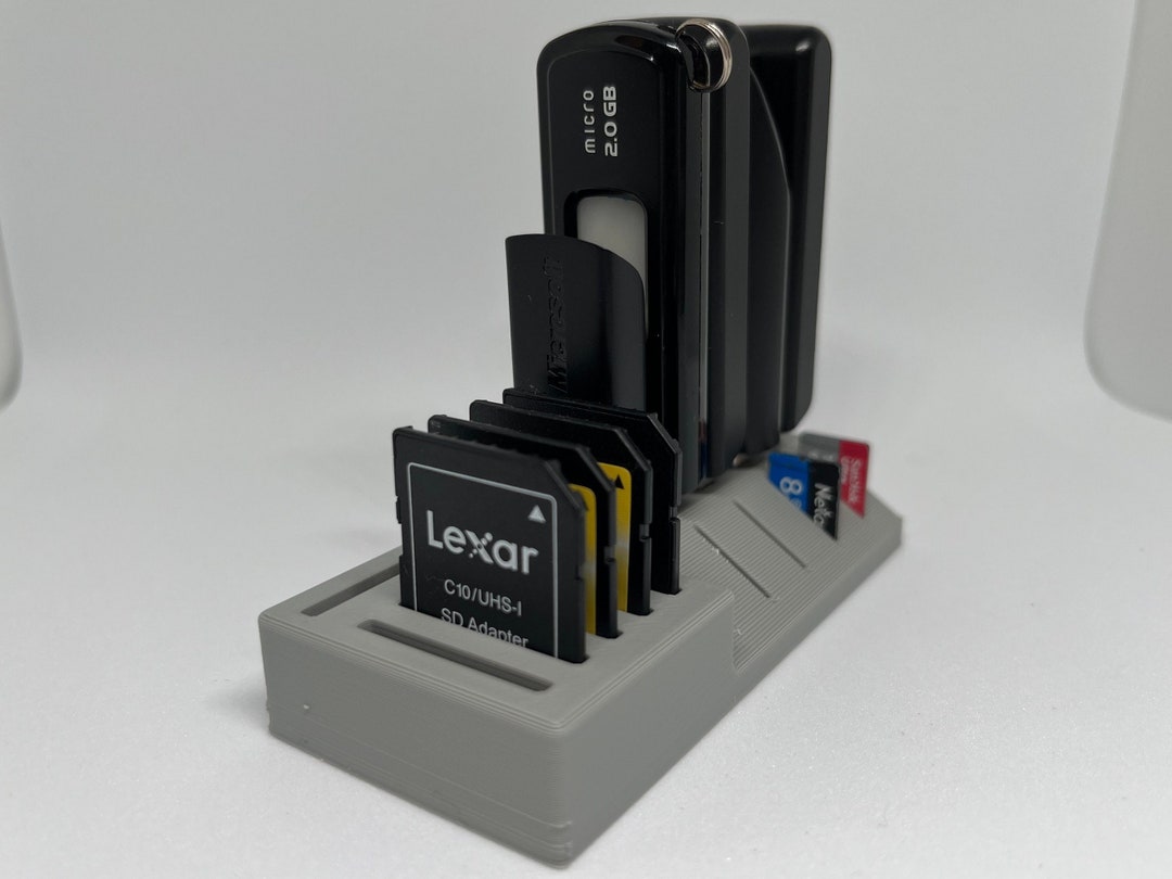 SD Card Holder, Flash Drive Holder, Desk Setup, USB SD Storage ...