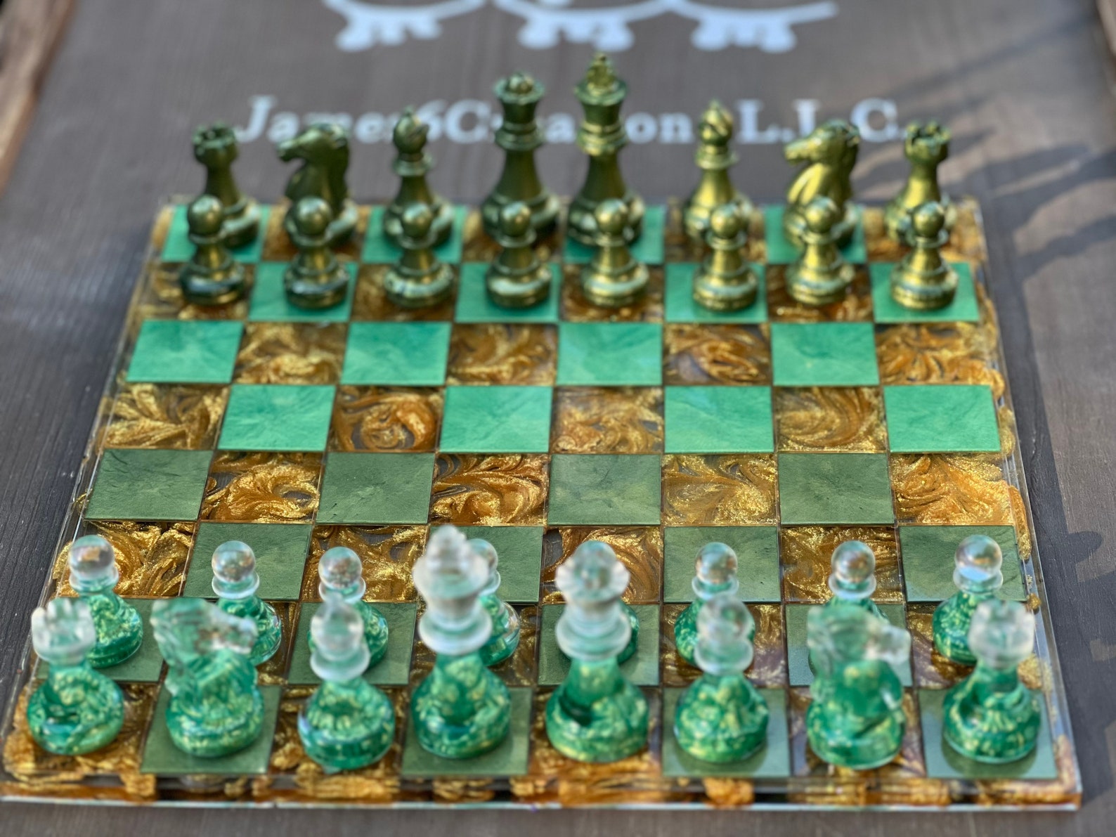 Custom Resin Chess Sets 11 X 11 - Etsy
