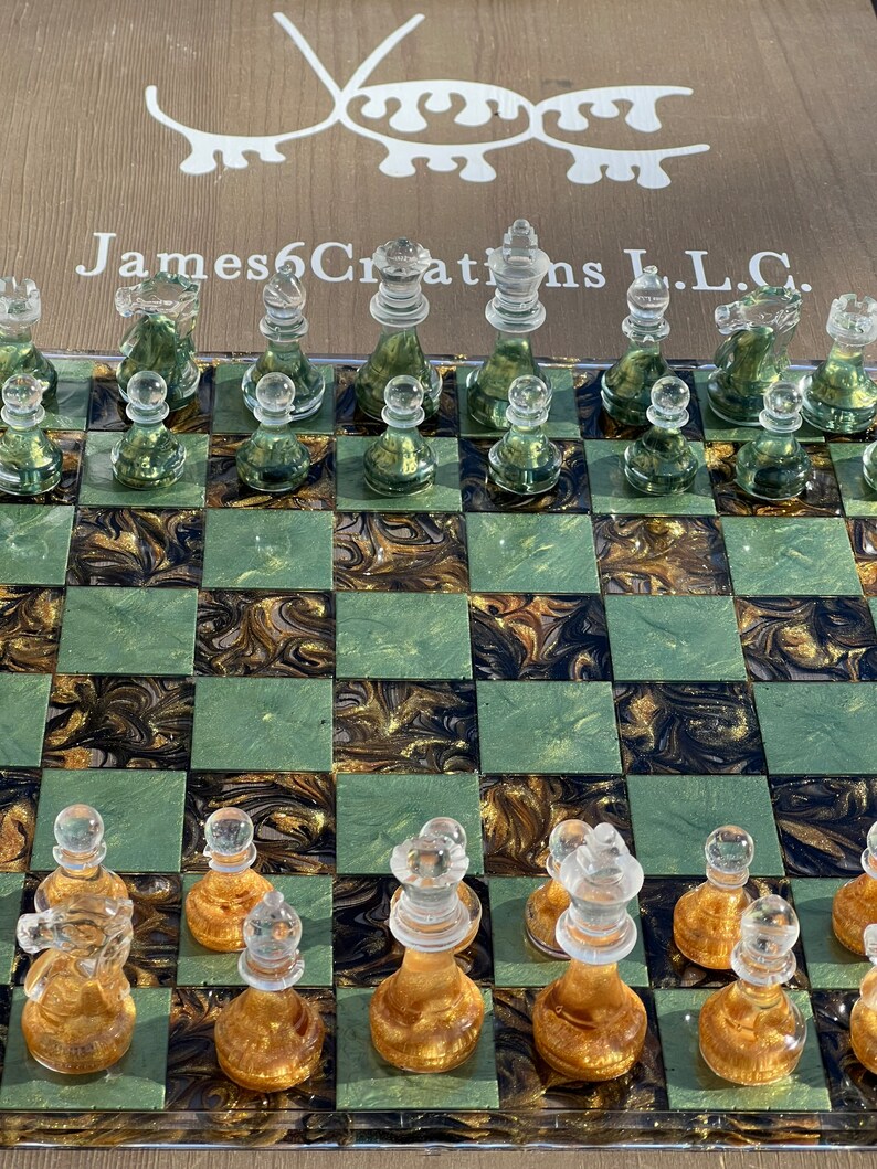 Custom Resin Chess Set 12 X 12 - Etsy
