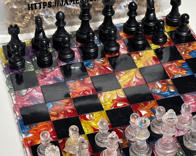 Beautiful Custom Made Resin Chess Set - Etsy