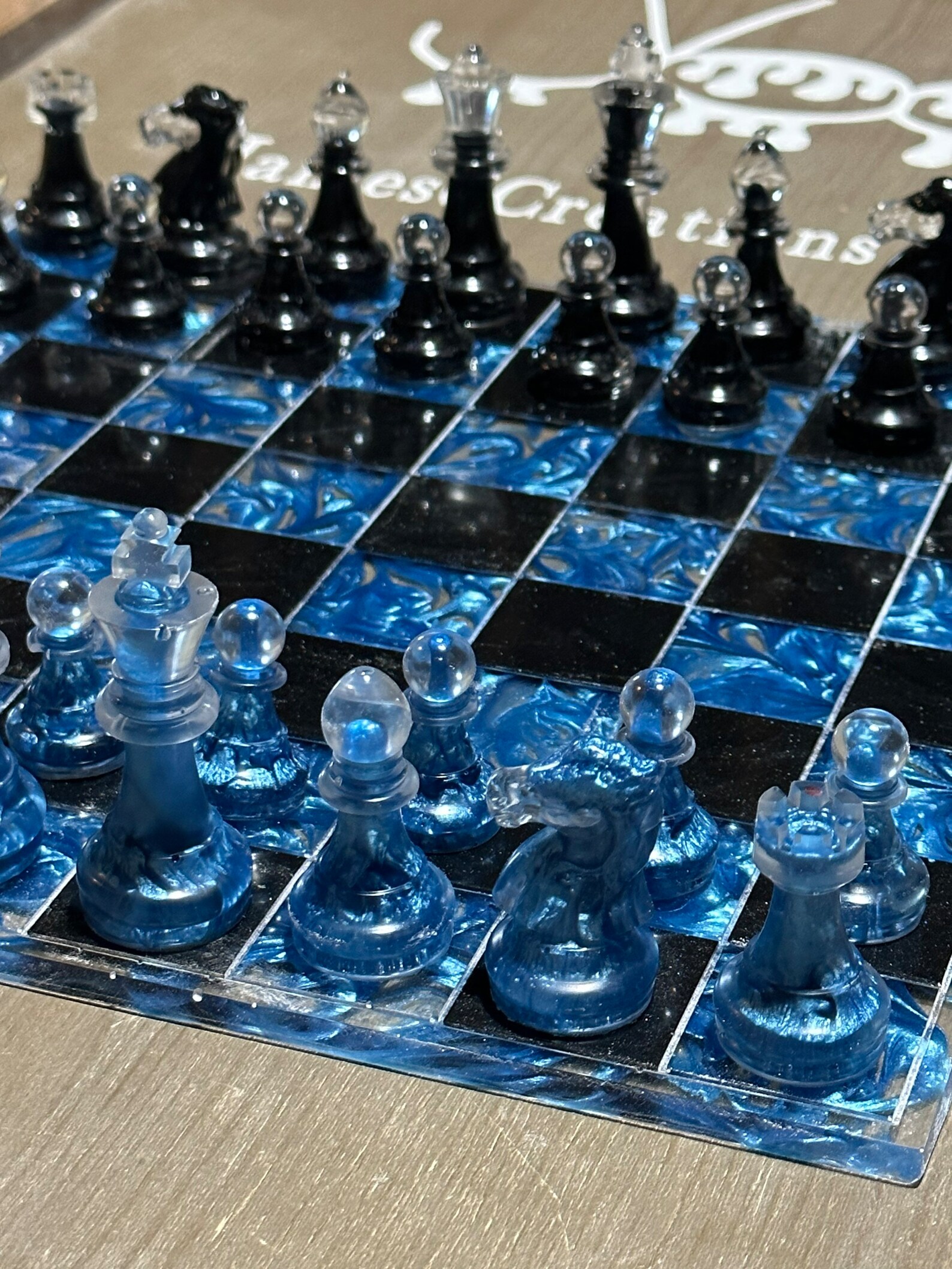 Custom Resin Chess Sets 11 X 11 - Etsy
