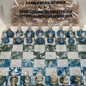 Custom Resin Chess Sets (11 X 11) - Etsy