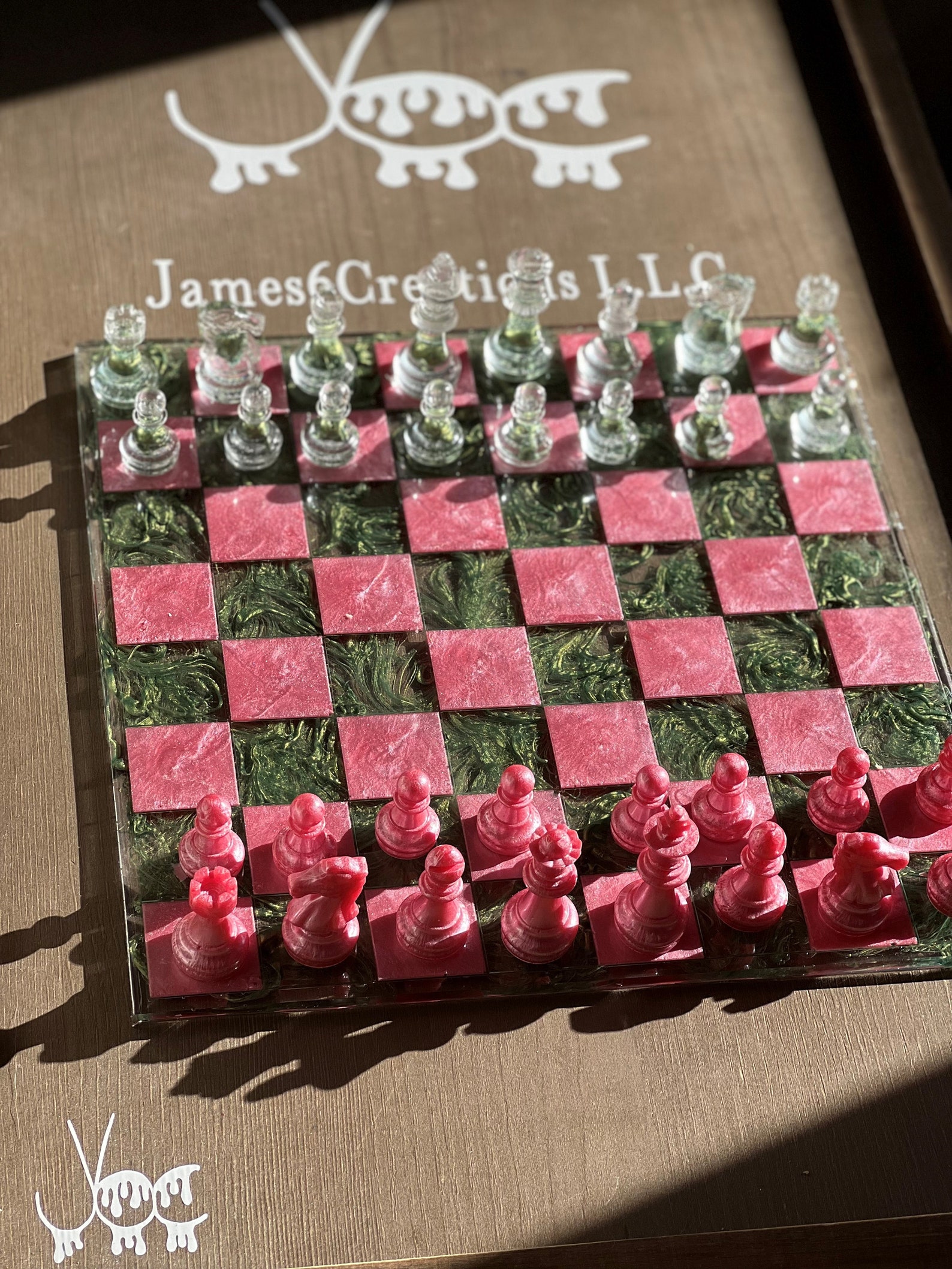 Custom Resin Chess Set 12 X 12 | Etsy