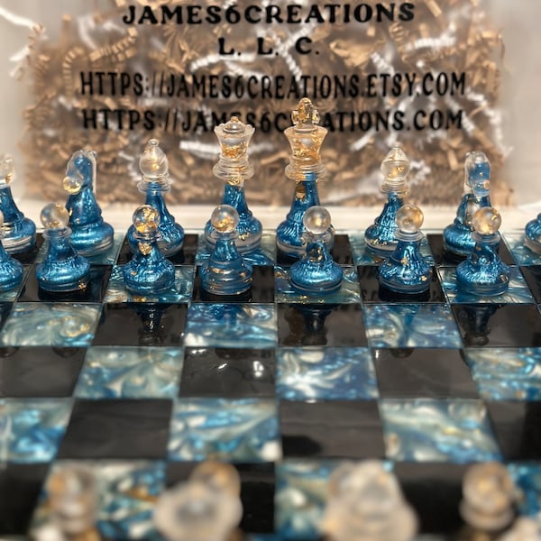 Resin Chess Set - Etsy