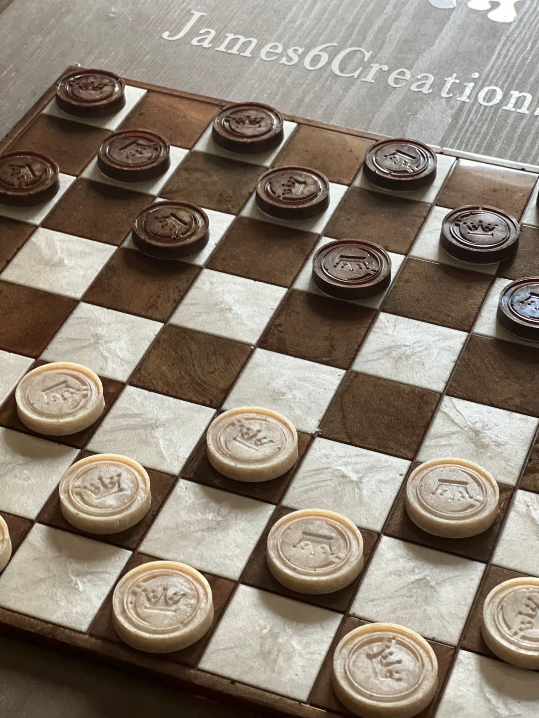 Customizable Checkers Set 11x11 - Etsy