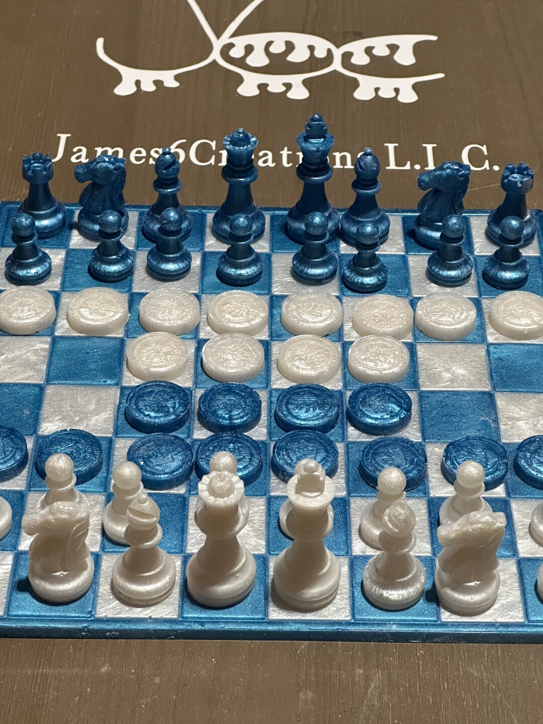 Custom Chess / Checker Set - Etsy