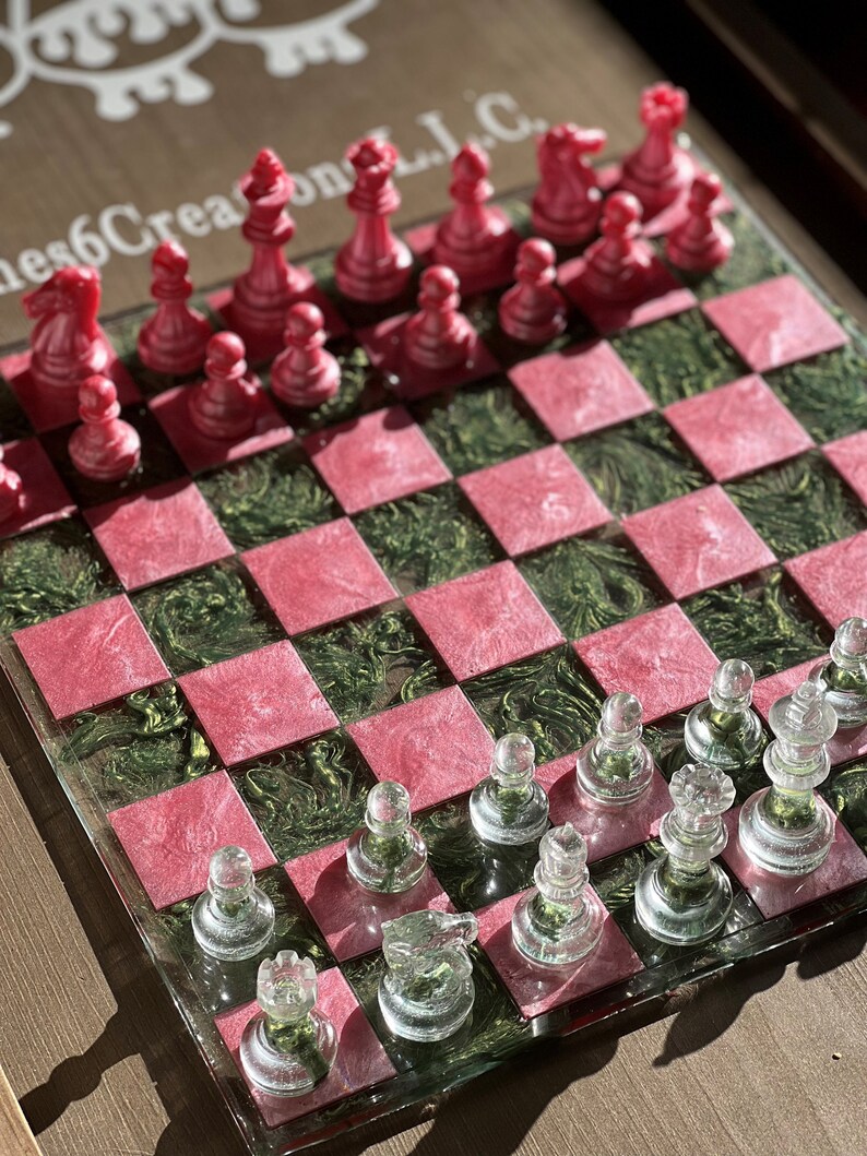Custom Resin Chess Set 12 X 12 | Etsy