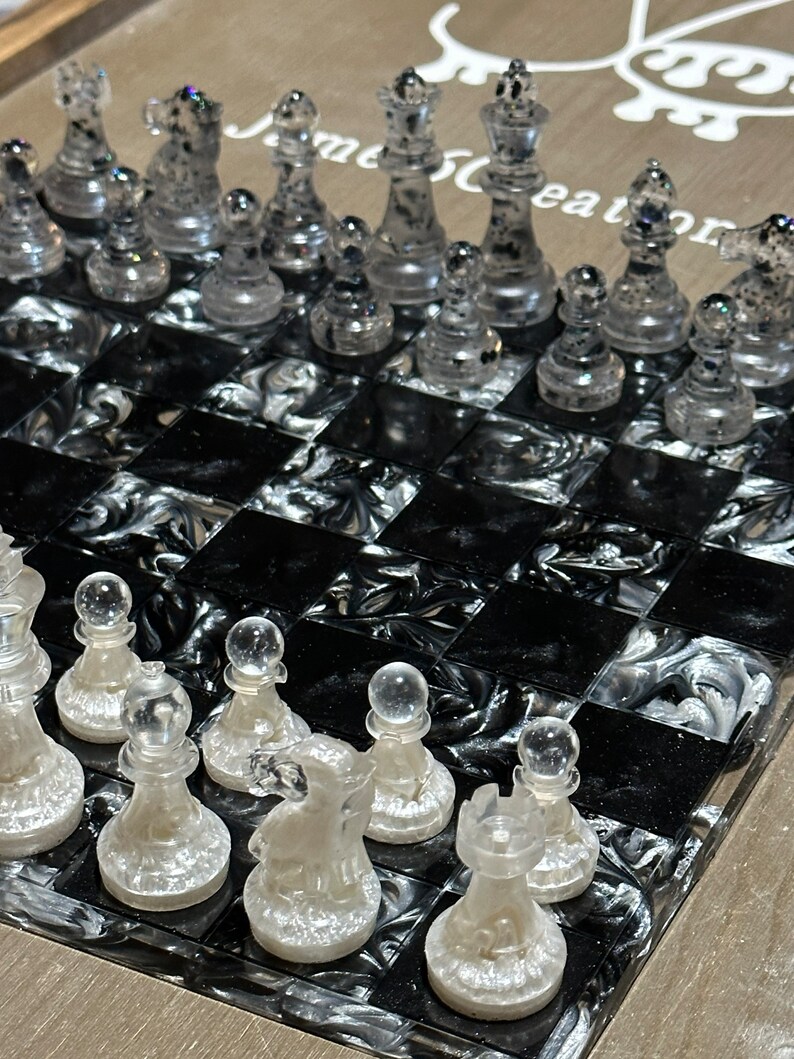 Custom Resin Chess Sets 11 X 11 - Etsy