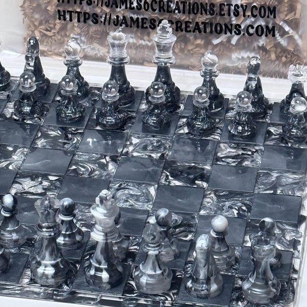 Resin Chess Set - Etsy