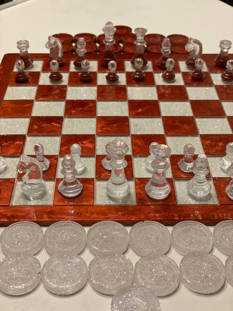 Custom Chess / Checker Set - Etsy