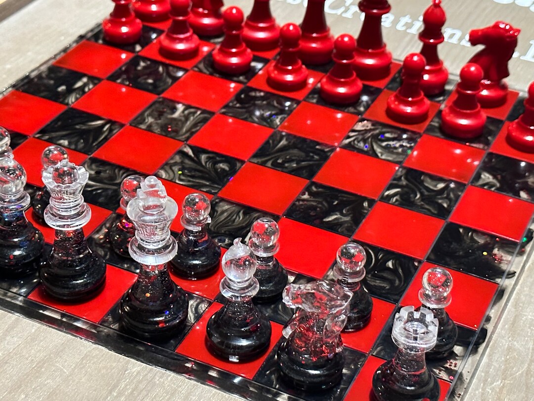 Custom Resin Chess Sets 11 X 11 - Etsy