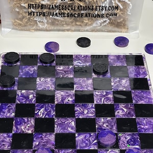 Customizable Checkers Set (11x11) - Etsy