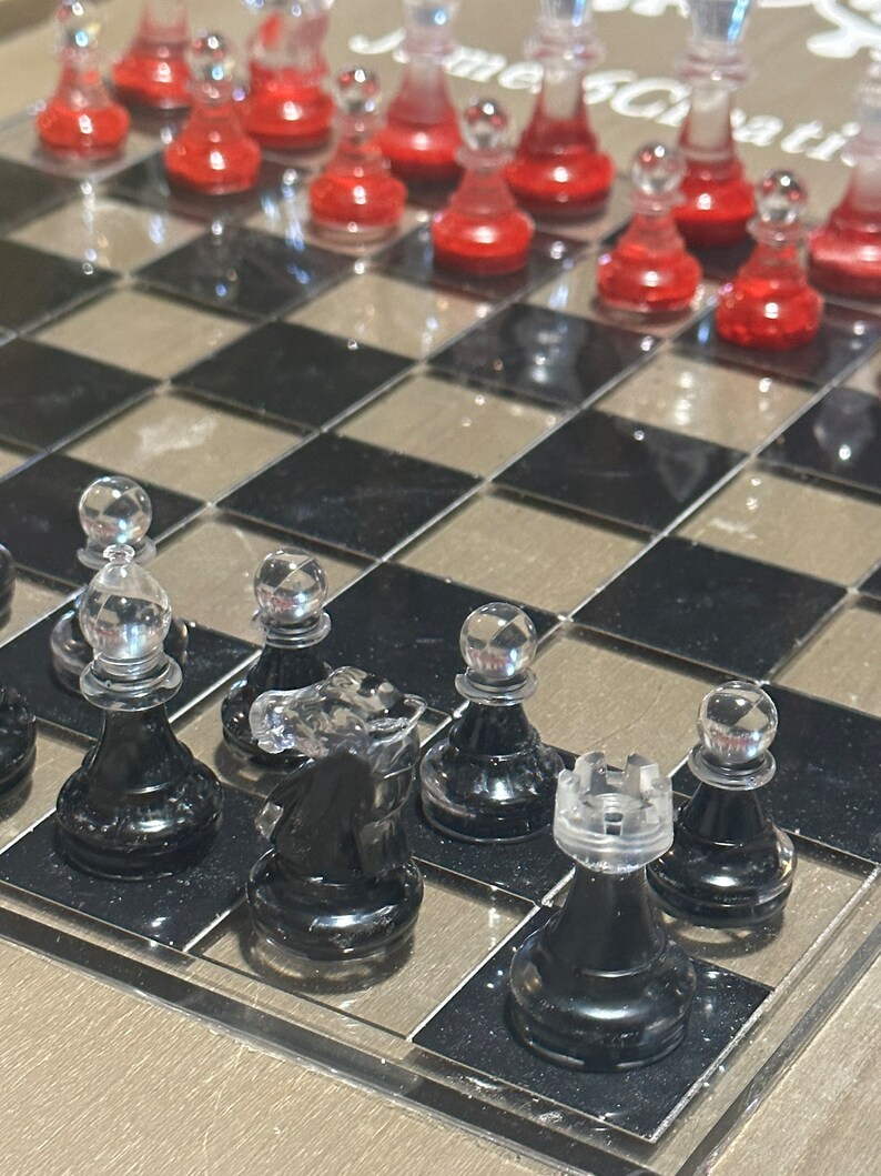Custom Resin Chess Set 12 X 12 - Etsy