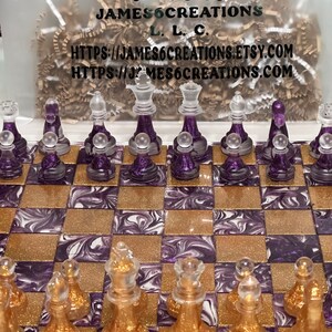 Custom Resin Chess Sets (11 X 11) - Etsy