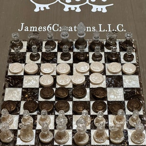 Custom Chess / Checker Set - Etsy