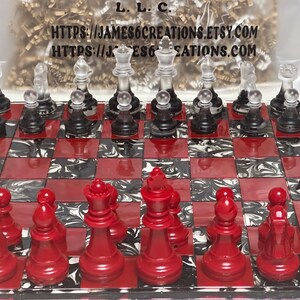 Custom Resin Chess Sets (11 X 11) - Etsy