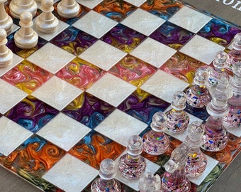 Beautiful Custom Made Resin Chess Set - Etsy