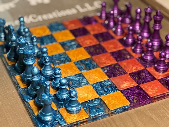 Custom Resin Chess Sets With Choice of Pieces Toys & Games Games ...