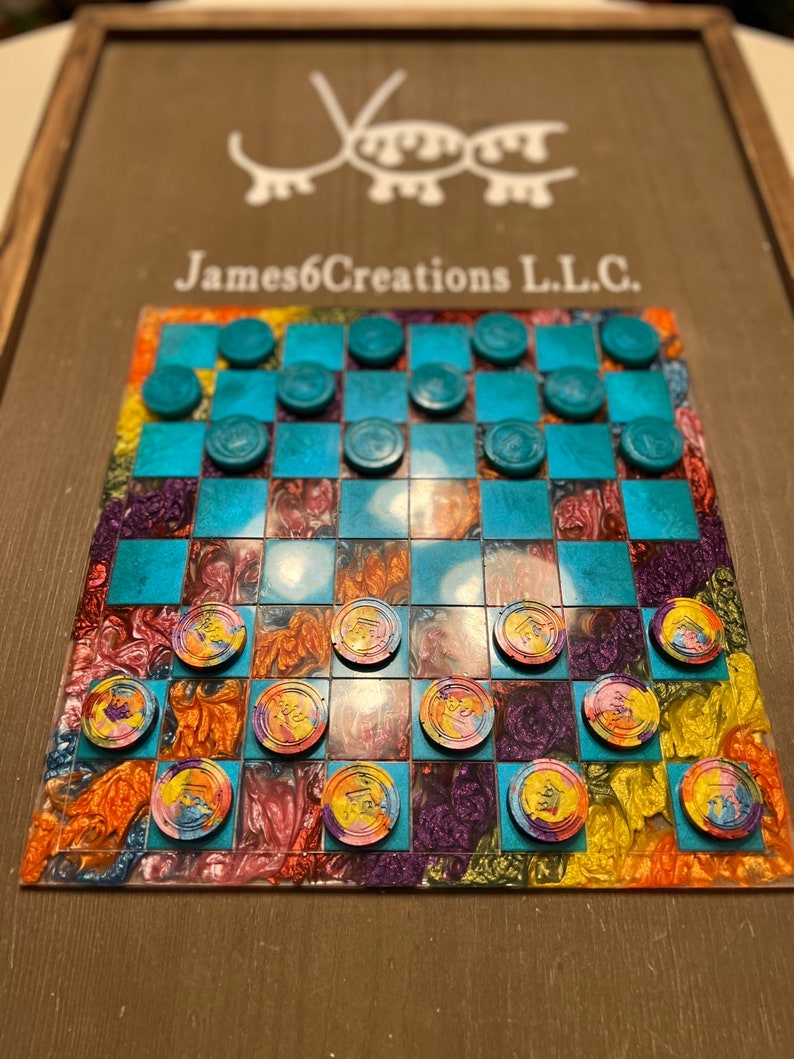 Customizable Checkers Set 11x11 - Etsy