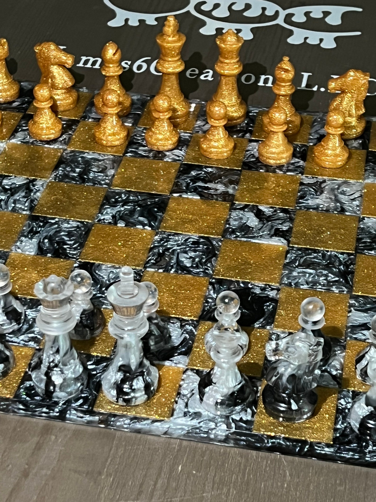 Custom Resin Chess Set 12 X 12 | Etsy