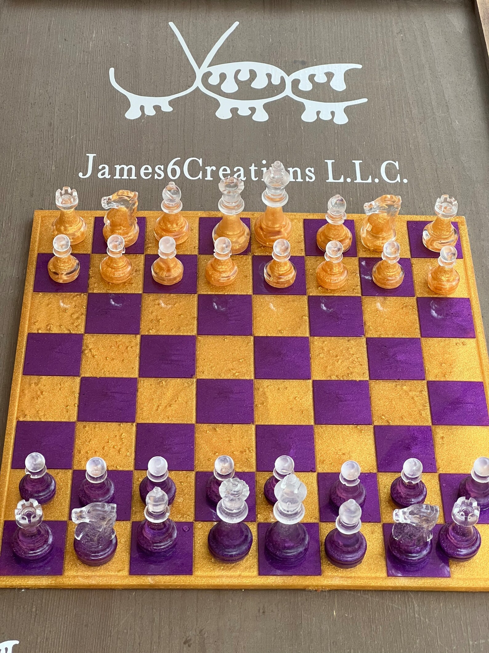 Custom Resin Chess Set 12 X 12 - Etsy