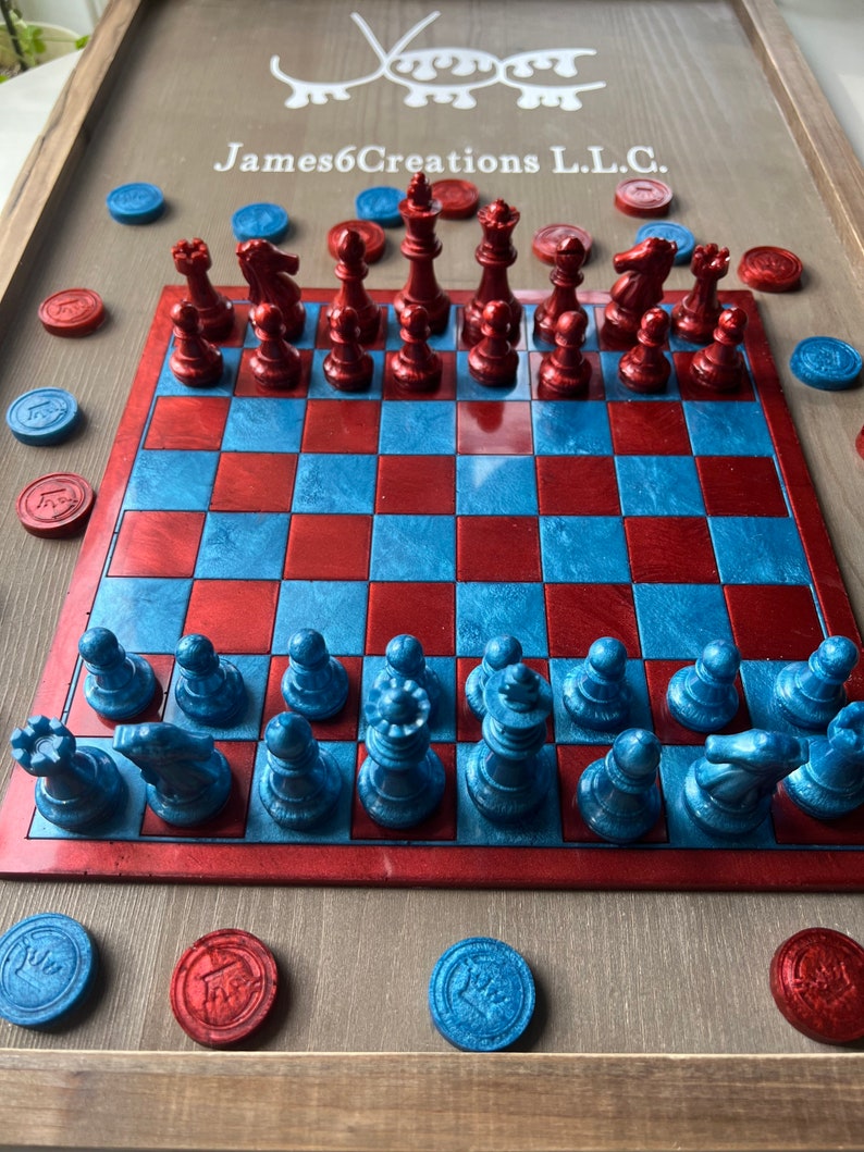 Custom Chess / Checker Set - Etsy