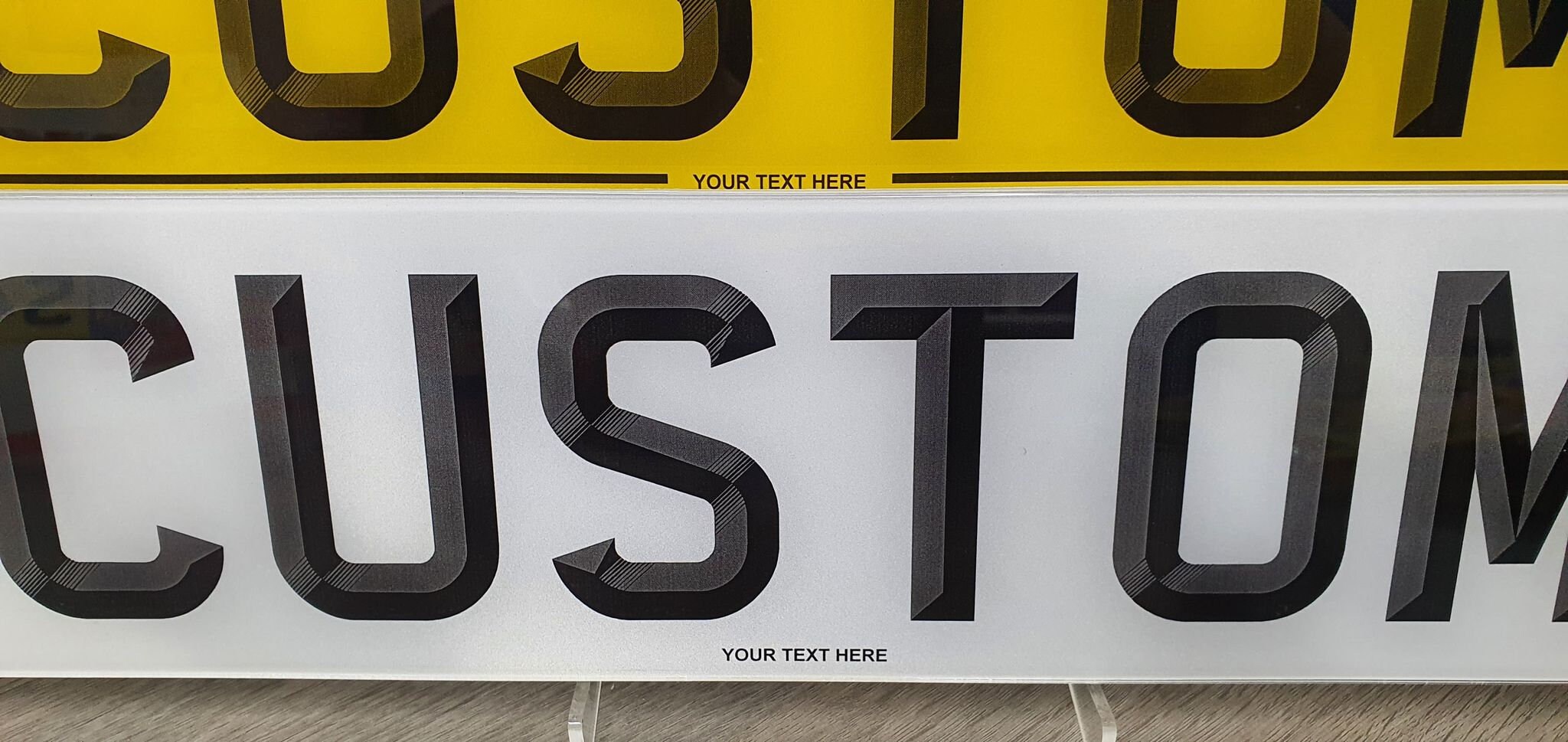 3D effect printed number plates show/custom | Etsy