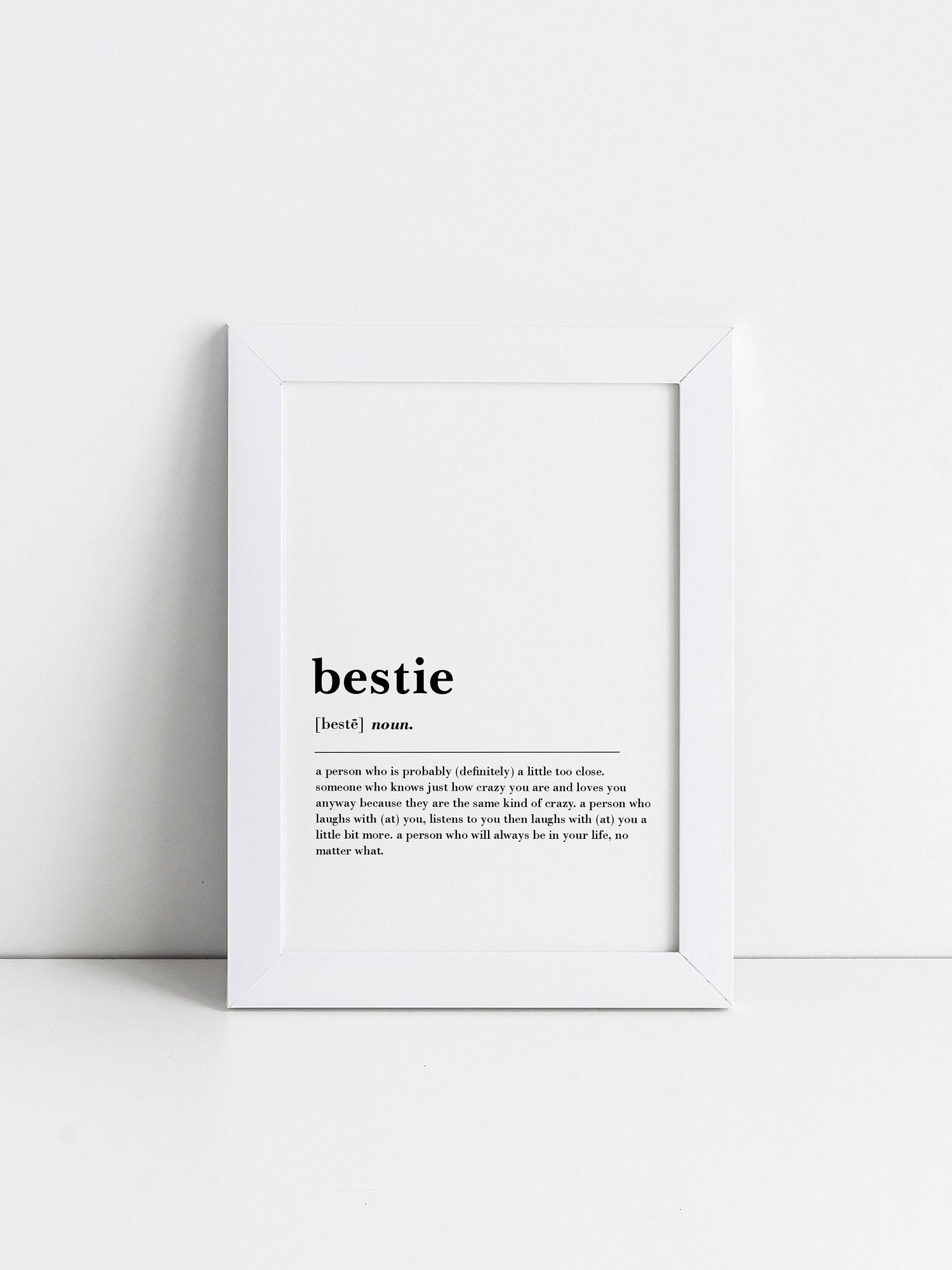 Bestie Definition Definition Print Definition Quote | Etsy
