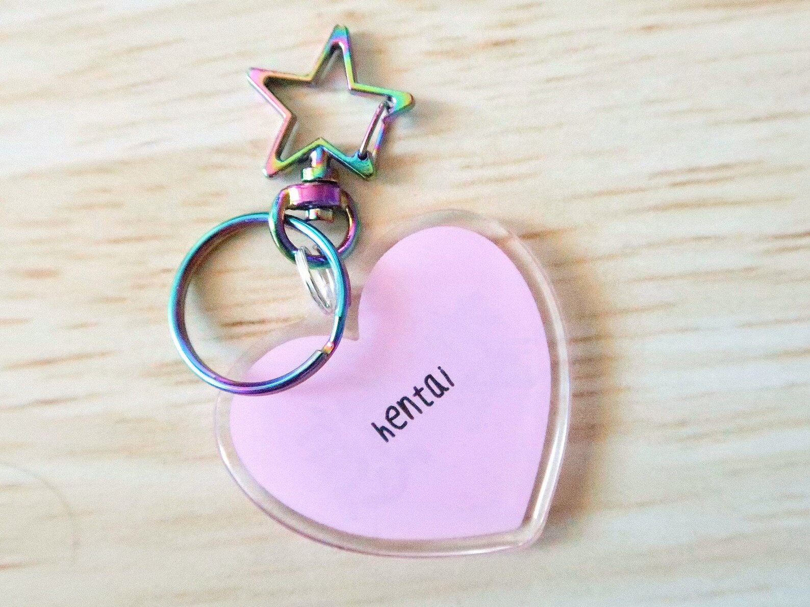 HENTAI Heart Anime Acrylic Keychains Funny Cute Resin Charms - Etsy