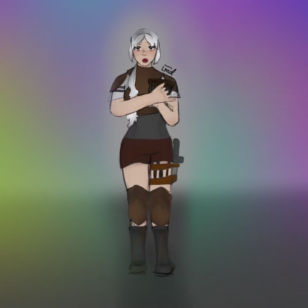 Girl With Leather Armour On! Pfp, Printable, Digital Download, Wall Art ...