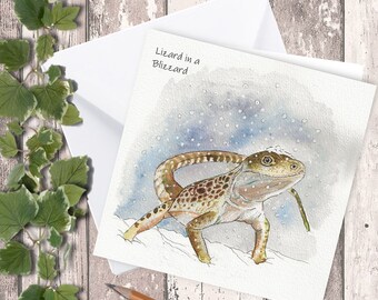 Lizard Birthday Card - Etsy UK