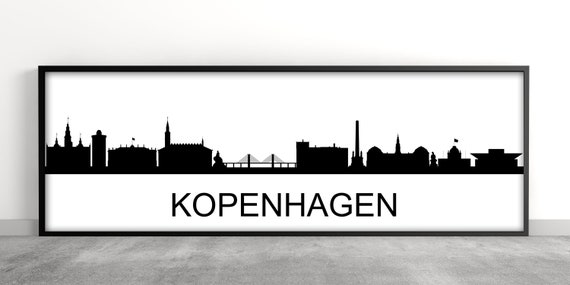 Skyline Copenhagen SVG File Digital Clipart Vector Graphics. | Etsy