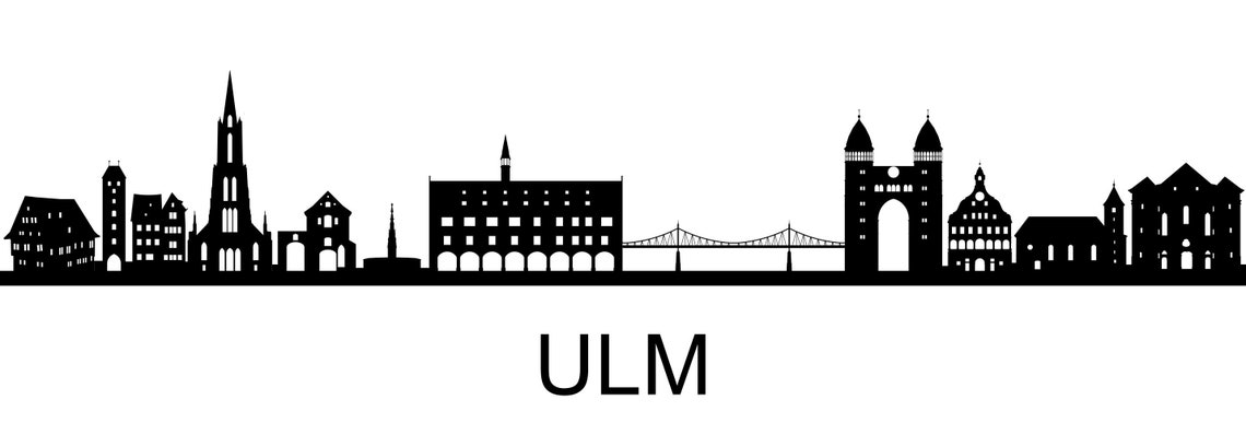 Skyline Ulm SVG File Digital Clipart Vector Graphics. - Etsy