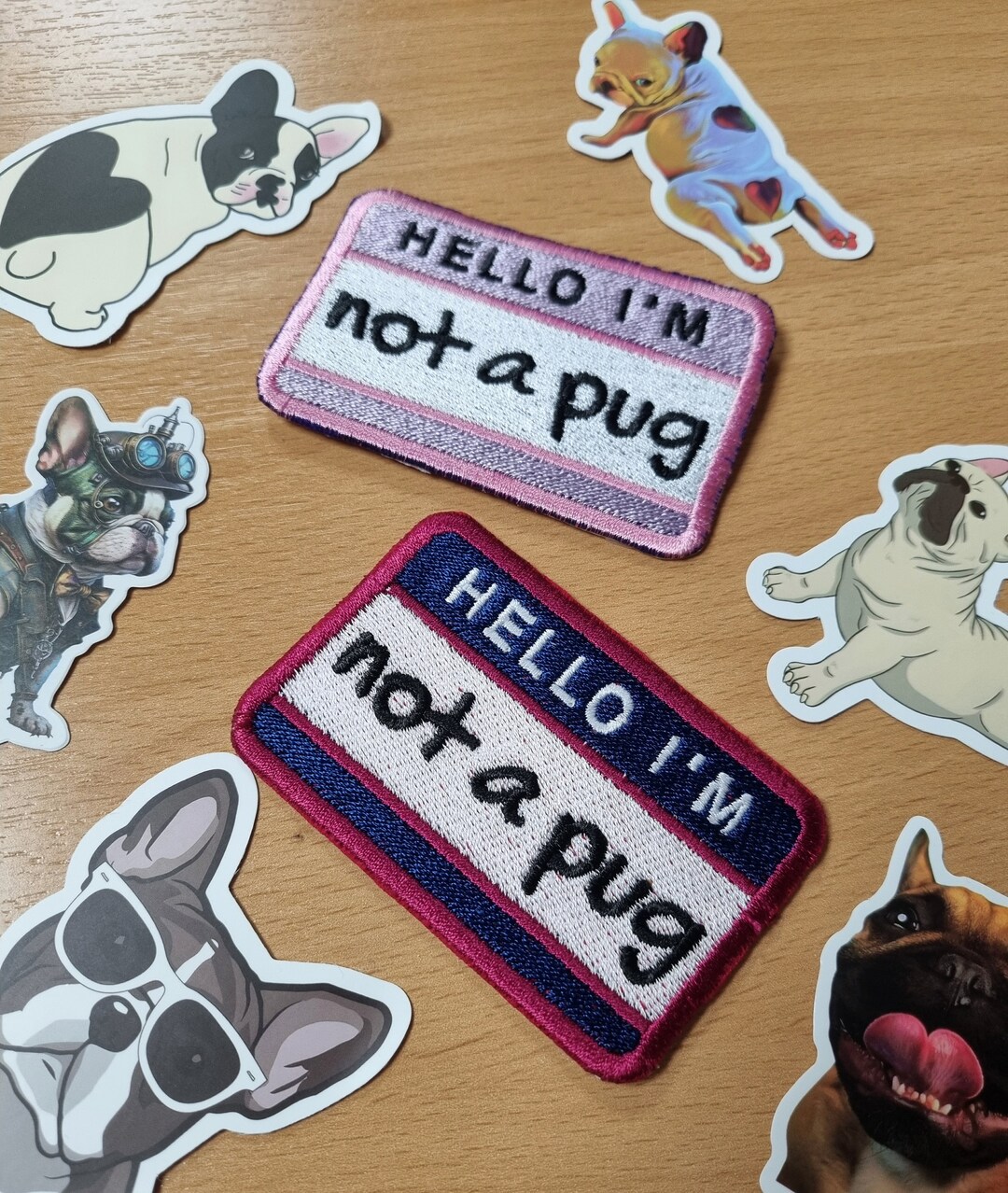 Not a Pug Iron on Patch Frenchie Frenchbulldog - Etsy