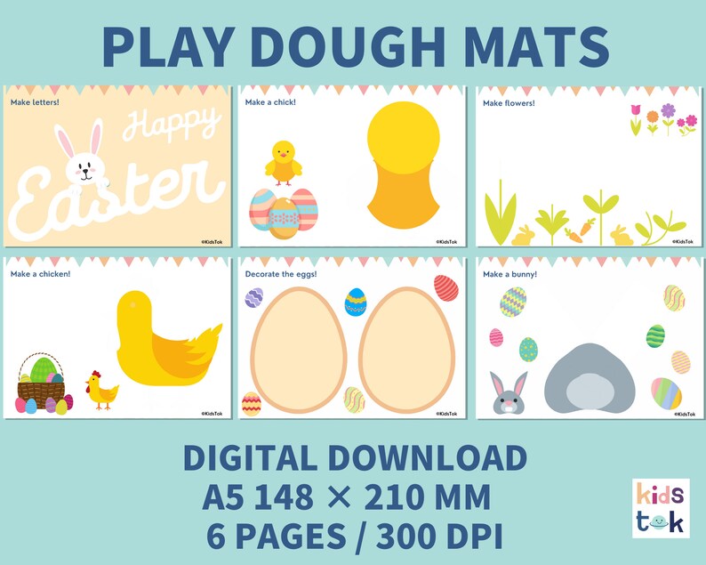 Easter Busy Book Printable, Preschool Busy Book, Toddler Activity at ...