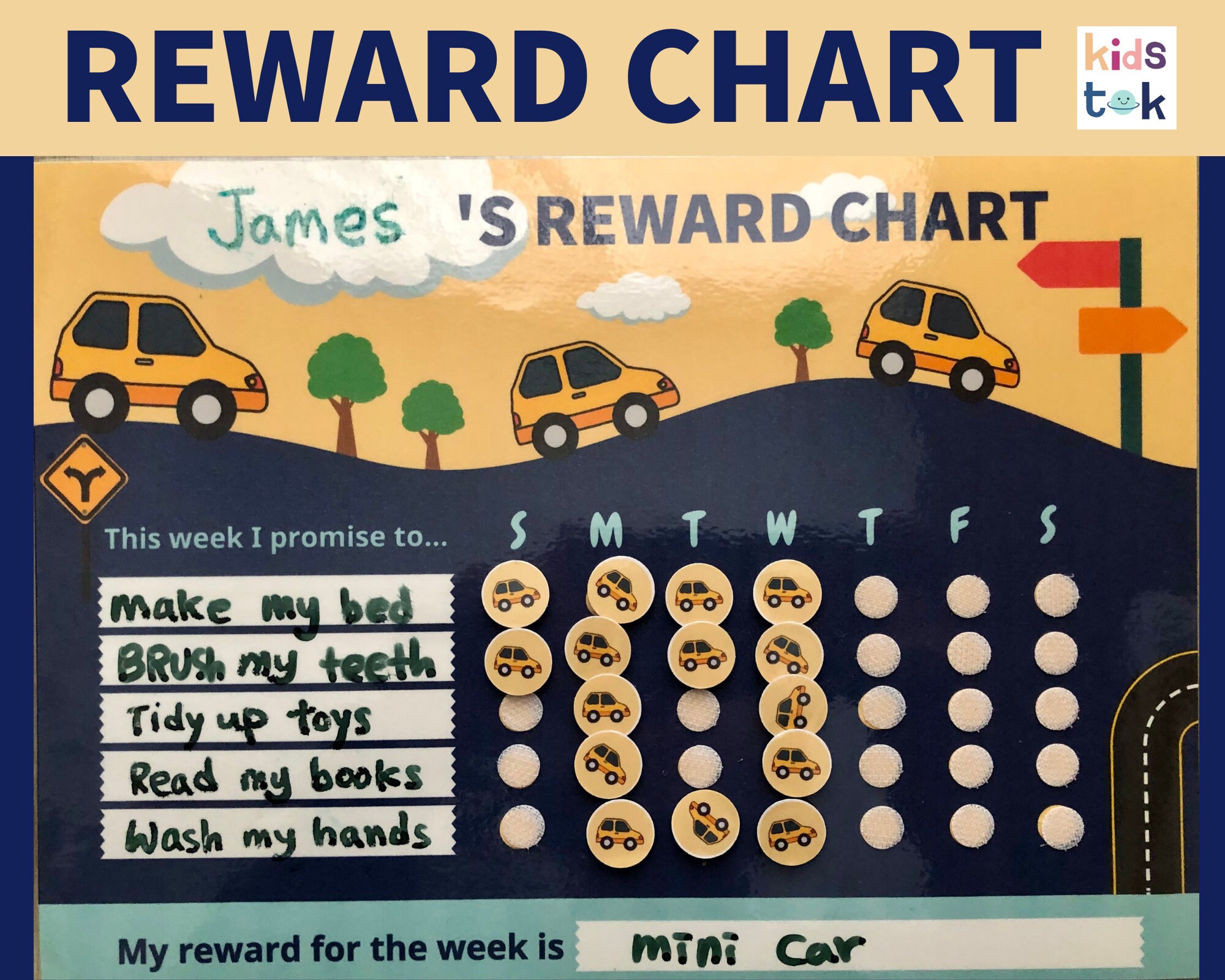 Custom Reward Chart Printable Car Chore Chart Printable - Etsy UK