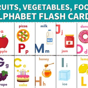 Fruit Vegetable Food Bundle Busy Book Printable, Homeschool Learning ...