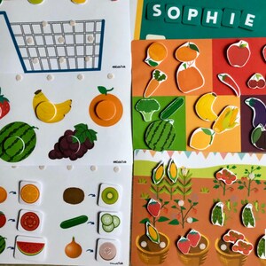 Fruit Vegetable Food Bundle Busy Book Printable, Homeschool Learning ...