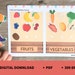 Fruit and Vegetable Sorting Game, Fruit and Vegetable Sorting Activity ...