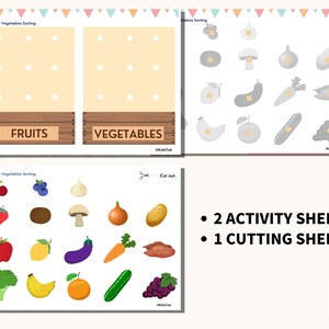 Fruit and Vegetable Sorting Game, Fruit and Vegetable Sorting Activity ...
