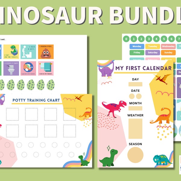 Dinosaur Printable Chart - Etsy