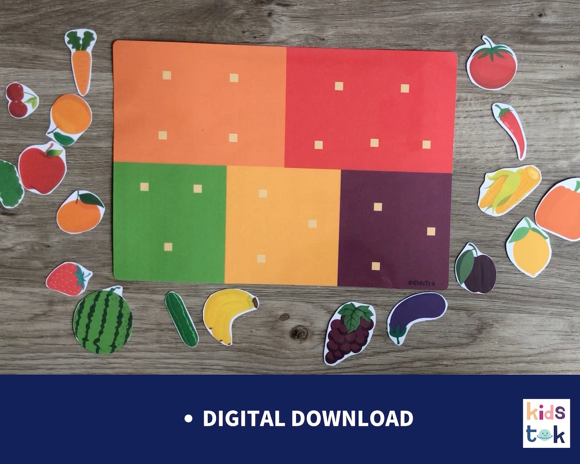 Fruit and Vegetable Colour Matching, Fruit and Vegetable Color Matching ...