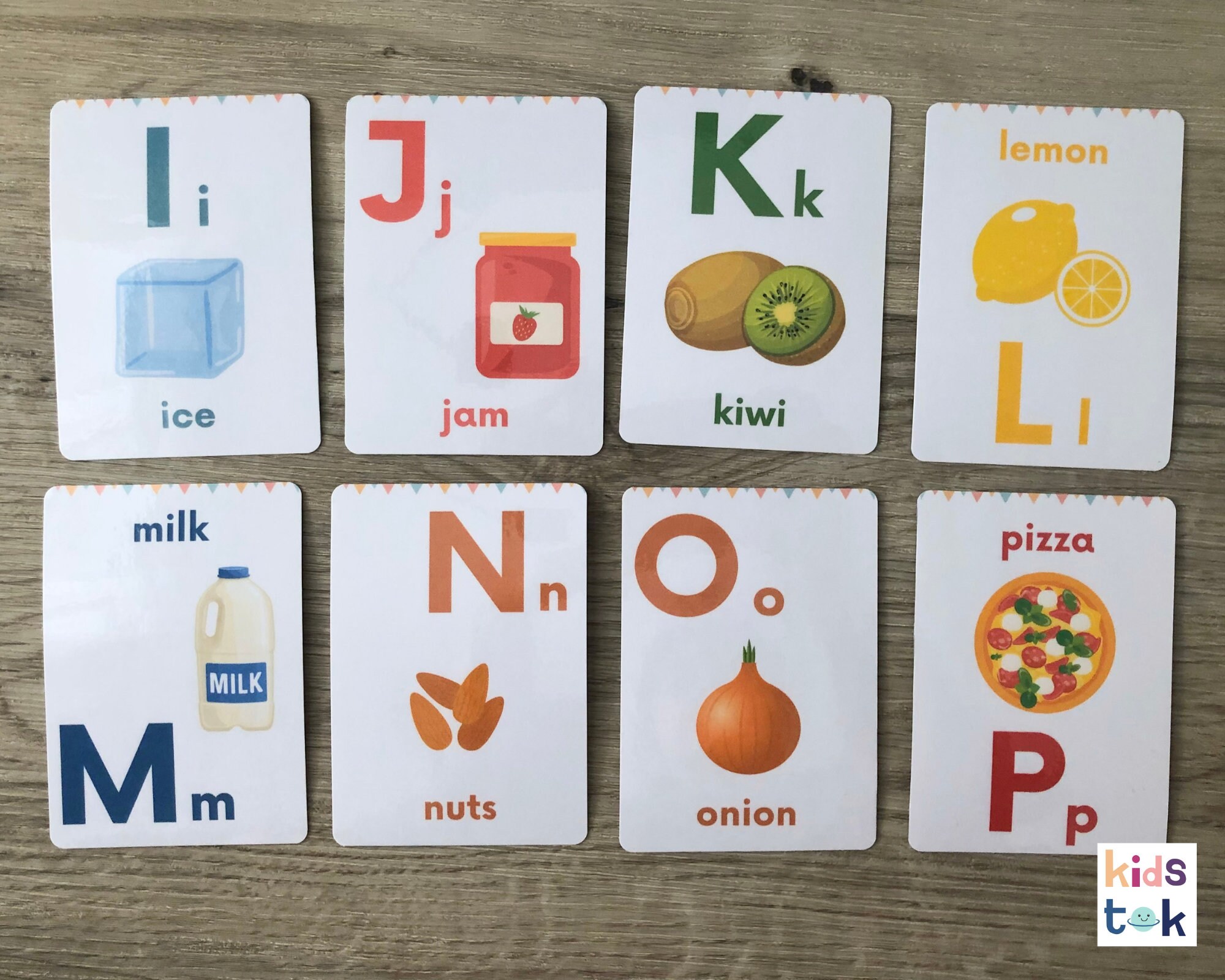 Fruit and Vegetable Alphabet Flash Cards Food Alphabet Flash - Etsy UK
