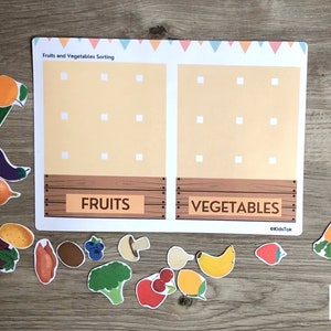 Fruit and Vegetable Sorting Game, Fruit and Vegetable Sorting Activity ...